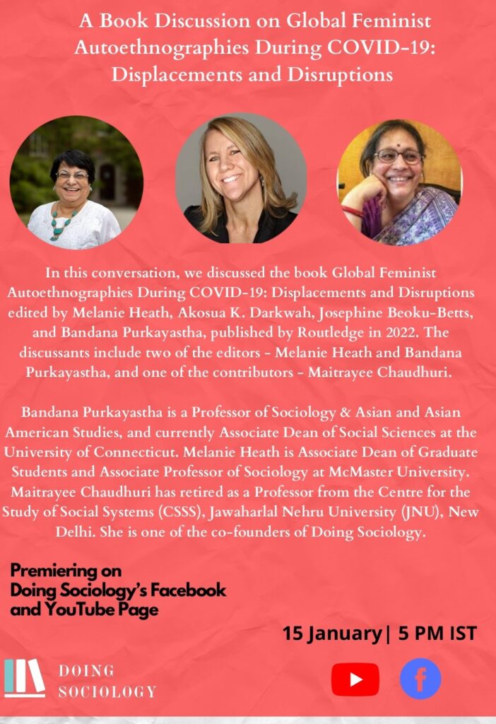 A Book Discussion on Global Feminist Autoethnographies During COVID-19 ...